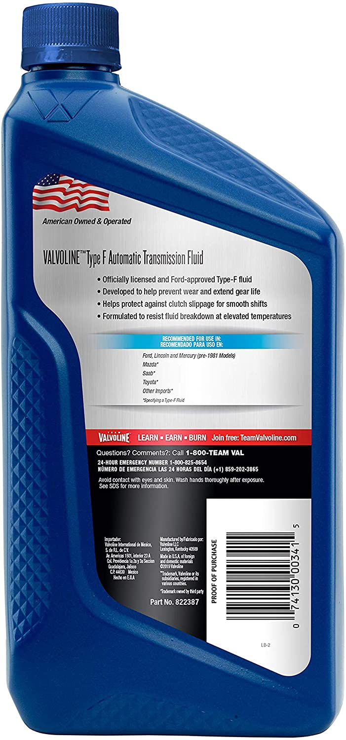 Just Motor - מבית אבי חלקי חילוף | שמן גיר אוטומט VALVOLINE TYPE F