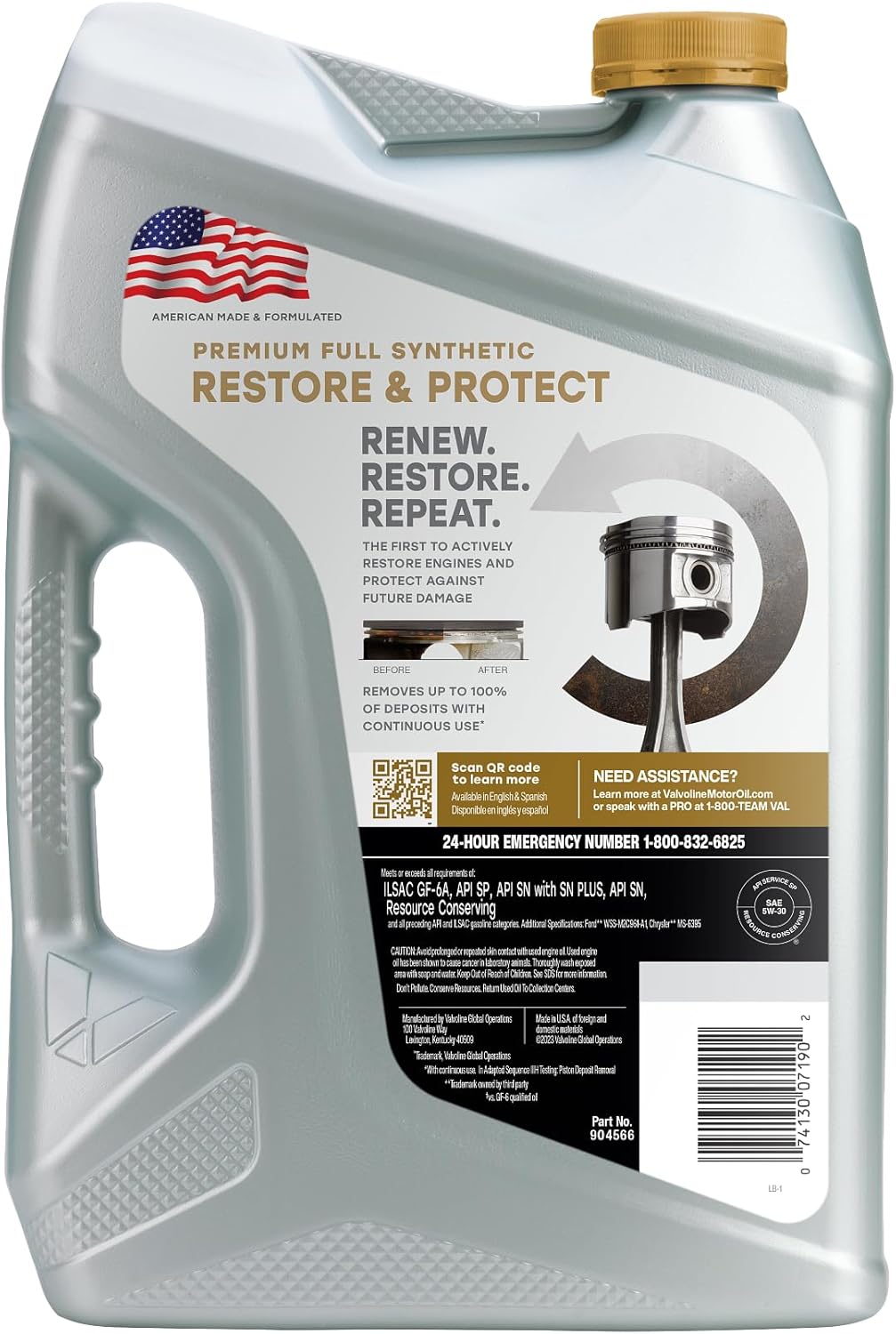 Just Motor - מבית אבי חלקי חילוף | שמן מנוע VALVOLINE RESTORE & PROTECT ...